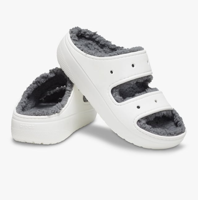 Crocs 207446-100 CLASSIC COZZZY Unisex Sliders White