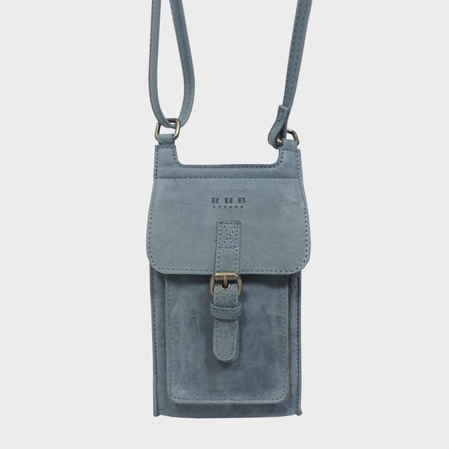 'MYLA' Real Leather Mobile Phone Crossbody Bag