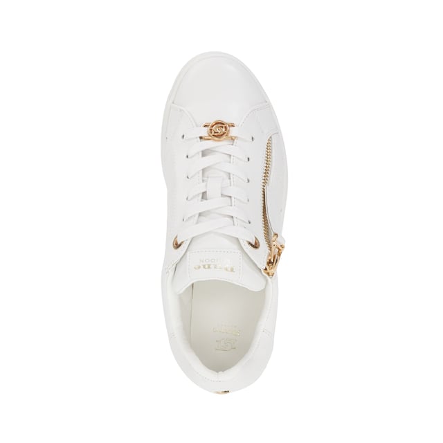 Dune Ladies Eisel - Quilted Flatform Lace Up Trainers