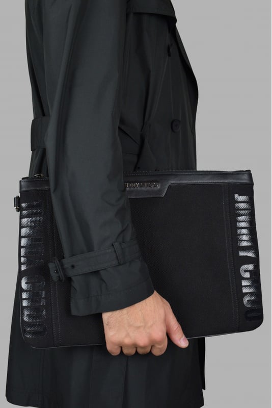 Jimmy Choo Derek Clutch Schwarz