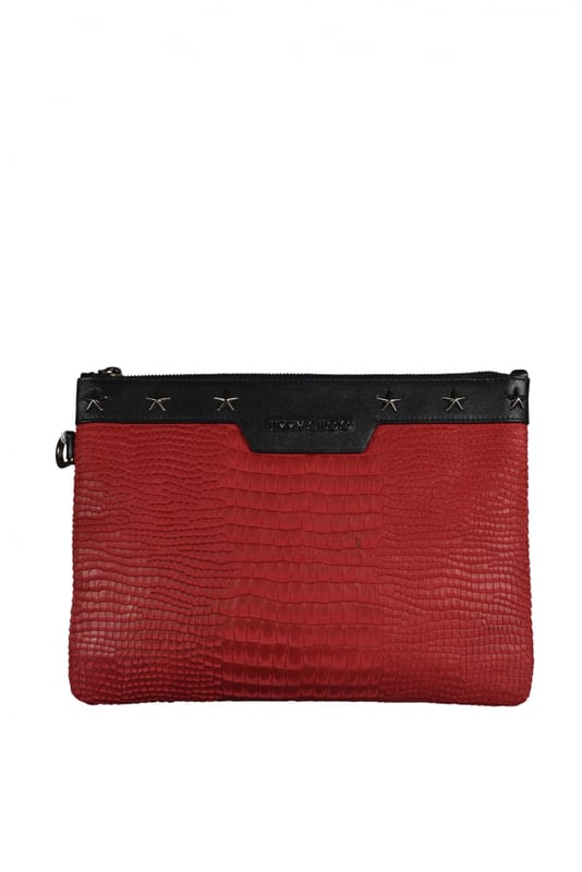 Jimmy Choo Derek clutch röd