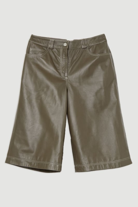 Leather 5 Pocket Bermuda Short