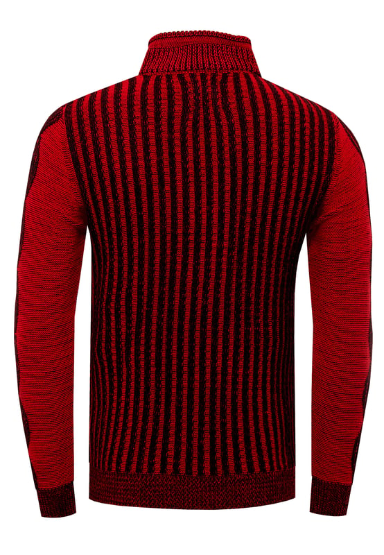 1/2 Zip Pullover im Kontrast Design