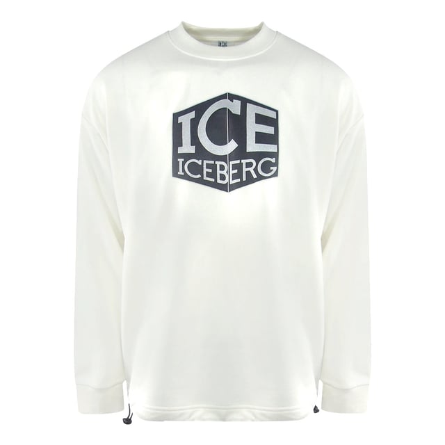 Ice Iceberg Cube Logo Weißes Sweatshirt