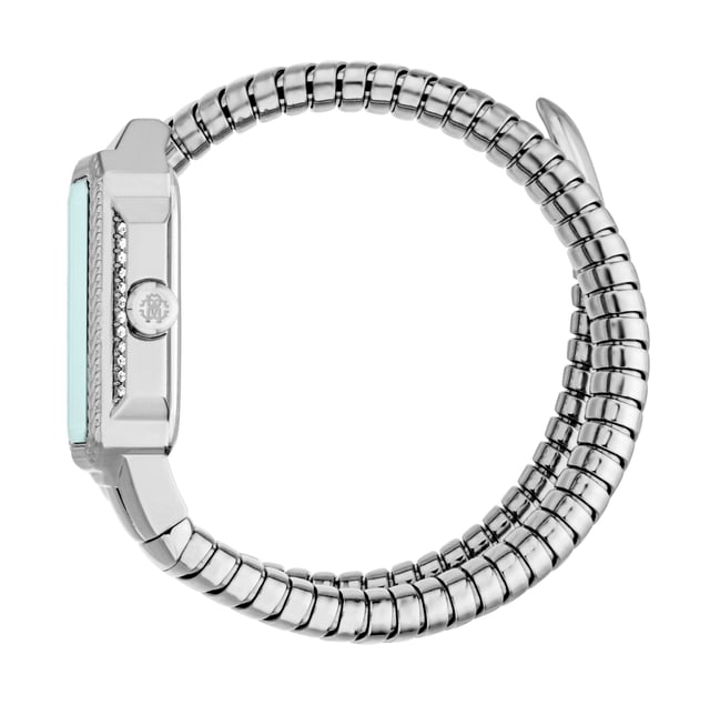 Silver & Tiffany Dial Stainless Steel Watch