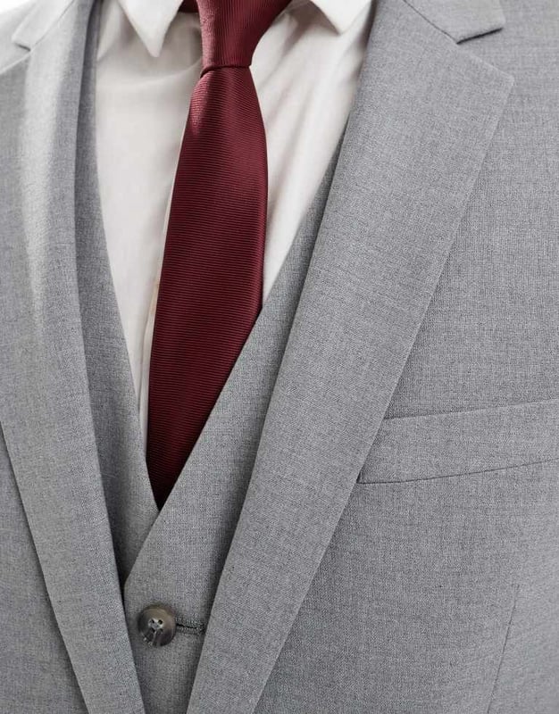 ASOS DESIGN skinny suit jacket in grey