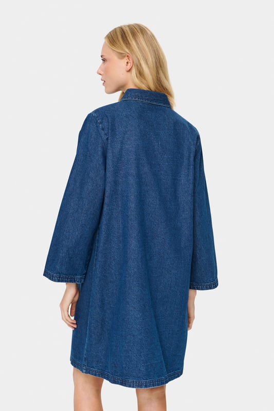Kleid Gerade Passform blue