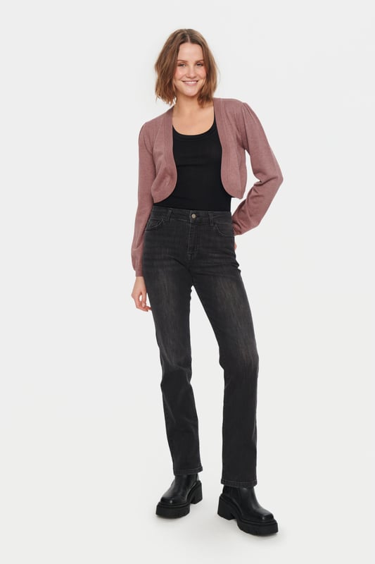 Strickjacke Gerade Passform