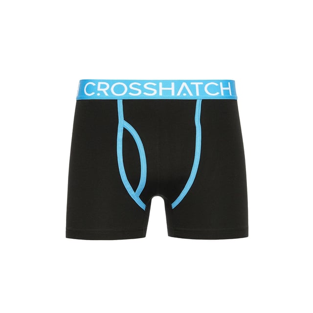 Men's Crosshatch 3 Pack of Crystaline Boxers in Blue