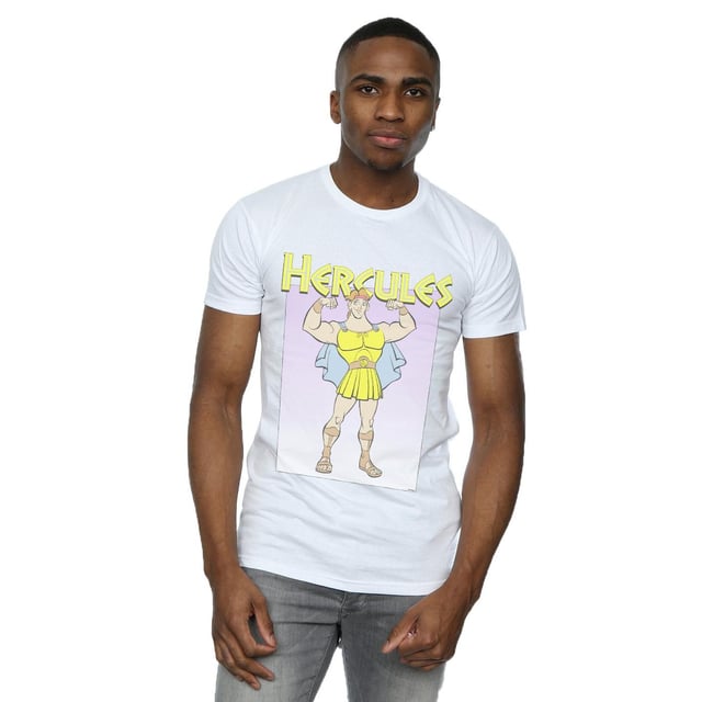 Disney Mens Hercules Muscles T-Shirt (White)