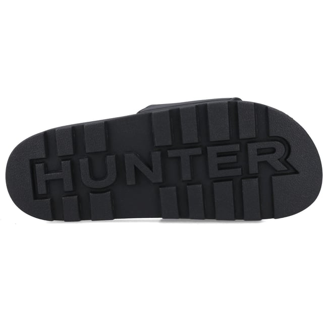 Hunter Core Embossed Slider Polyester Black Slides