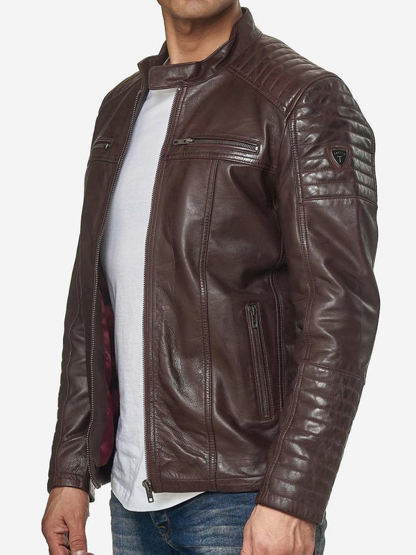 Verwunderlich Echtleder Jacke Herren Bilder