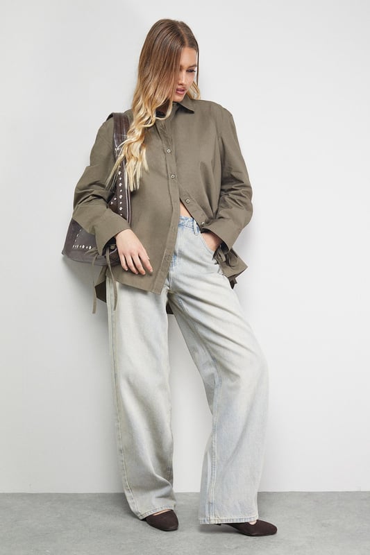Oversized Bow Back Shirt