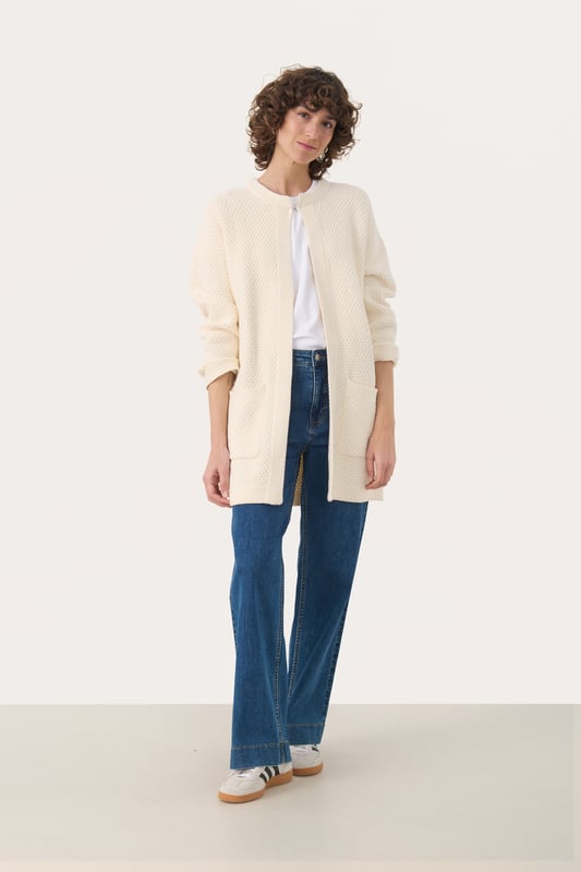Strickjacke NiyaPW Gerade Passform cream