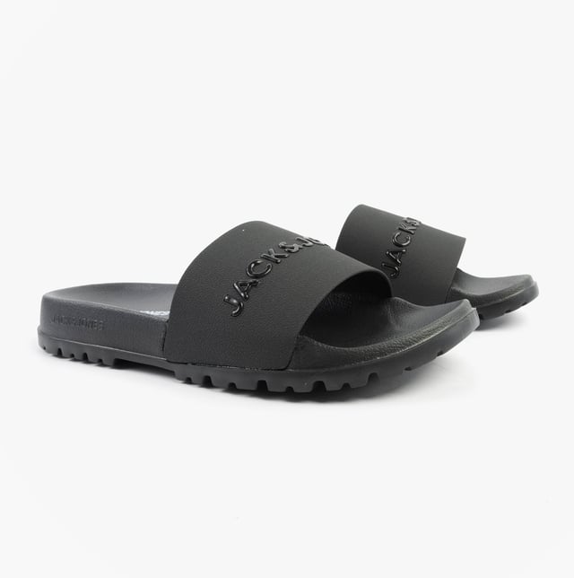 Jack & Jones Dennis Mens Sliders Anthracite