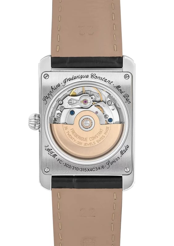 Frédérique Constant Carree Heart Beat Men's Black Watch FC-311S4C26