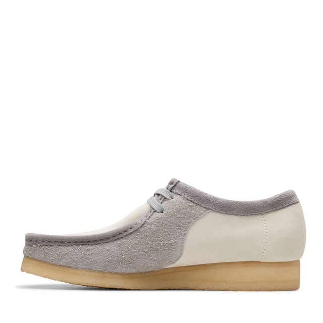 Men's Clarks Originals Wallabee Shoes in Grey