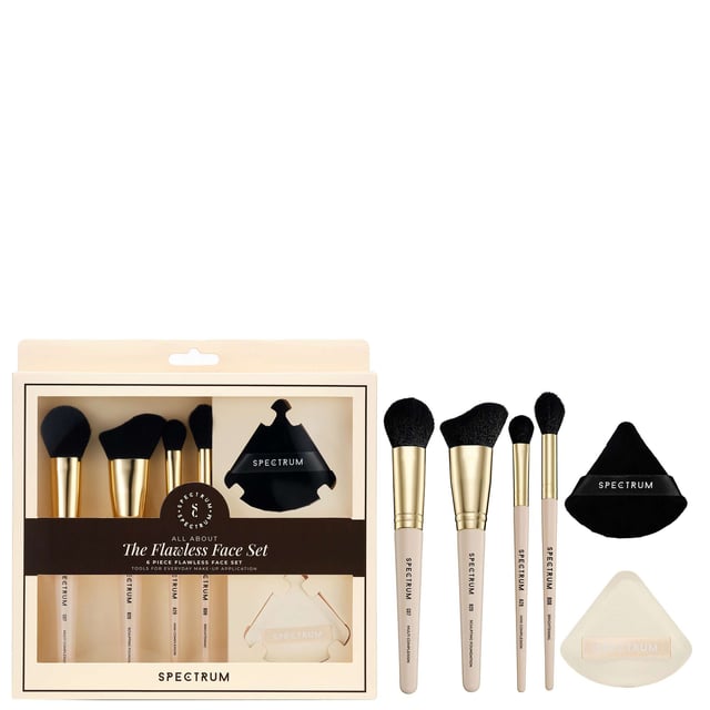 Spectrum Collections 6 Piece Flawless Face Brush Set for Perfect Makeup ...