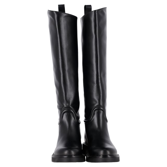 Stuart Weitzman Celia Riding Boots in Black Leather