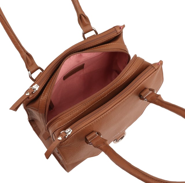 Leyla Camel Leather Multi Way Bag