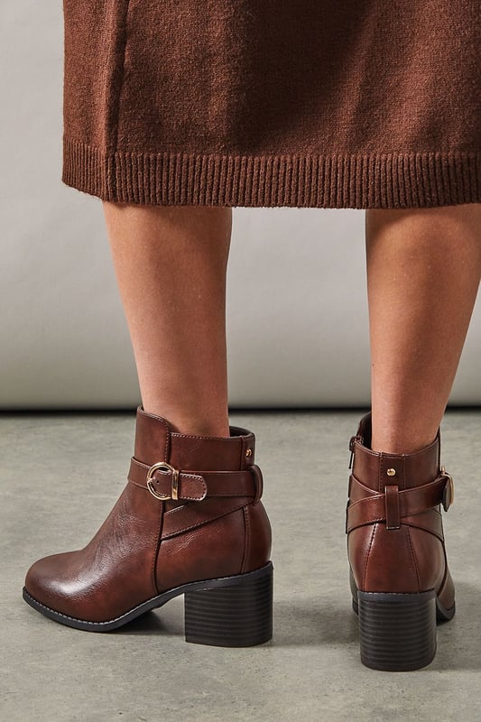 Good For The Sole: Extra Wide Fit Heather Ankle Boots
