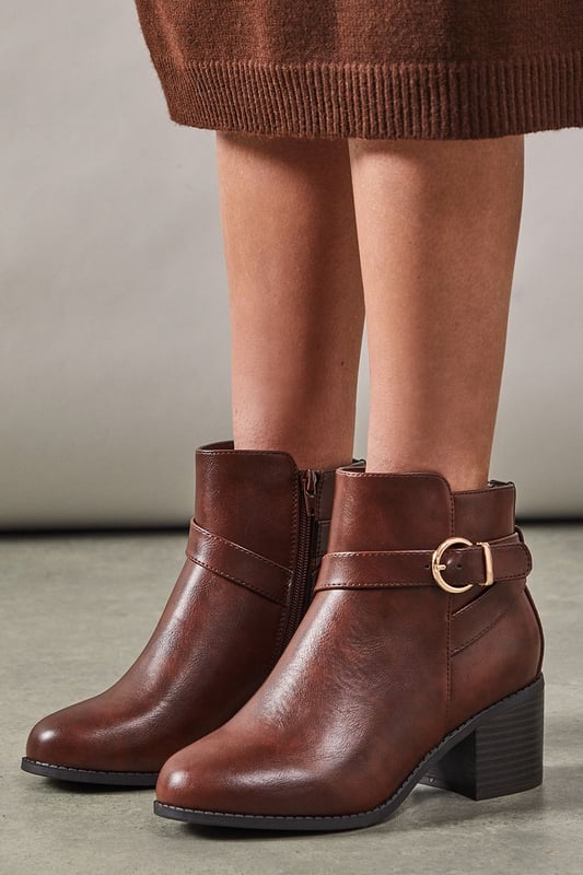 Good For The Sole: Extra Wide Fit Heather Ankle Boots