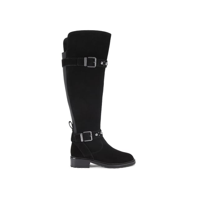 Kurt Geiger London Suede Dome Stud Riding Boots