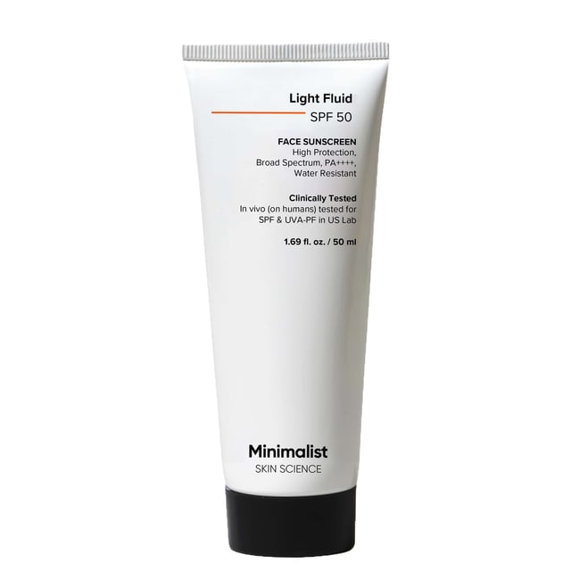 Minimalist SPF 50 Face Sunscreen - Lightweight Fluid 50ml