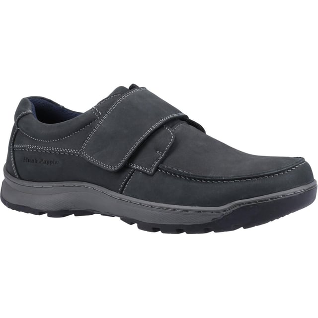 Hush Puppies Mens Casper Leather Shoes (Navy)