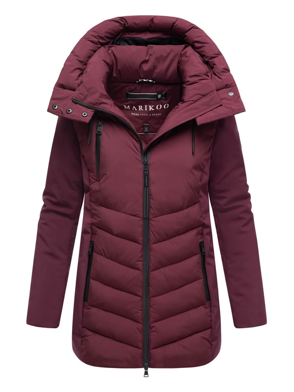 Marikoo dam vinterjacka Tivaa XVI med softshell & avtagbar huva