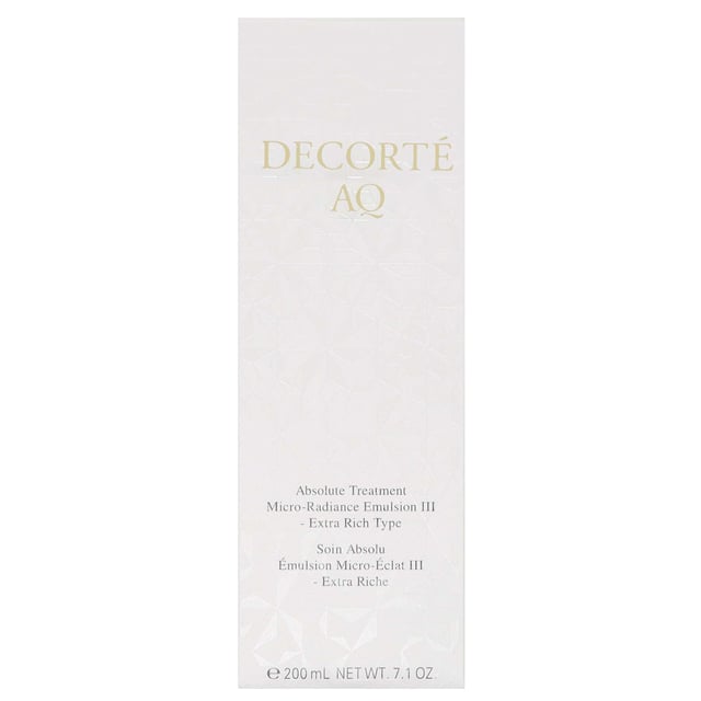 Decorté AQ Absolute Treatment Micro-Radiance Emulsion III - 200ml for Radiant Skin