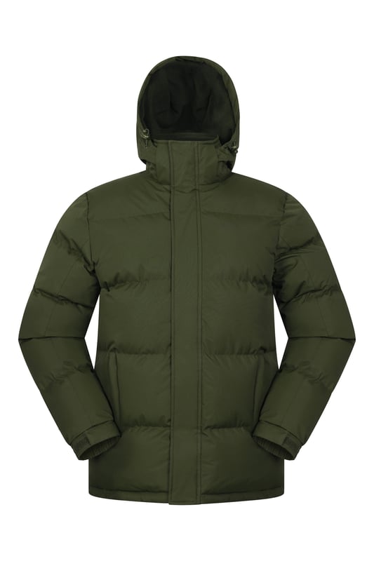 'Snow' Men's Padded Jacket Water Resistant Adjustable Hood Everyday ...