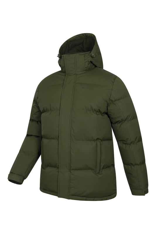 'Snow' Men's Padded Jacket Water Resistant Adjustable Hood Everyday ...