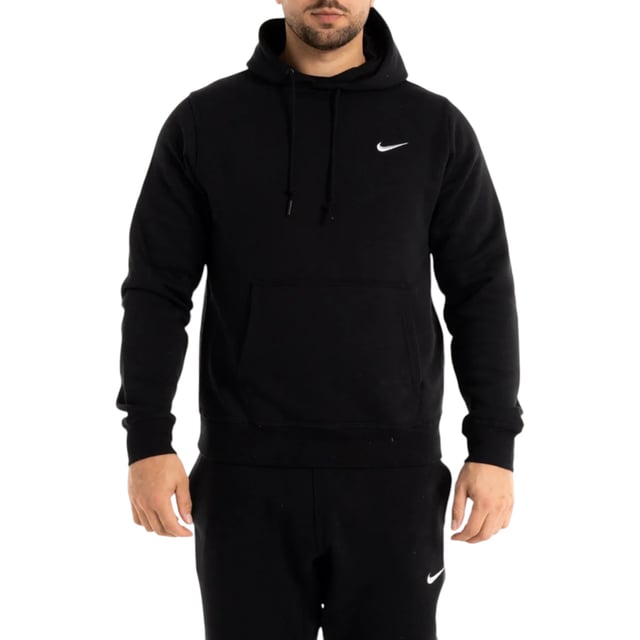 Nike Mens Fleece Hoodie Swoosh Logo Overhead Hoody Pullover Sweat