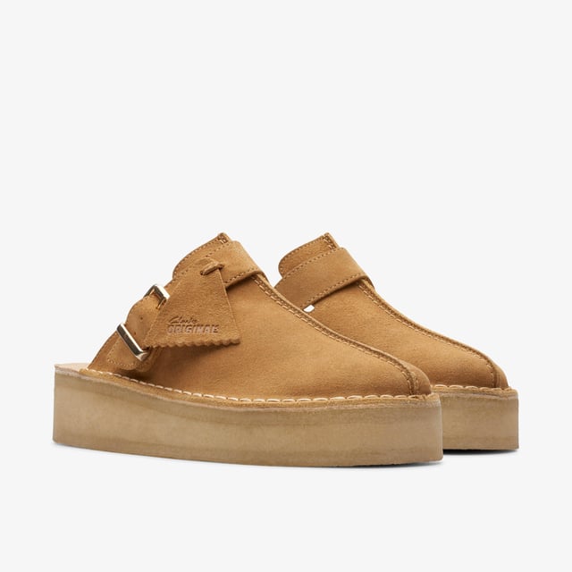 TrekWedge Mule Mid Tan Sde Shoes