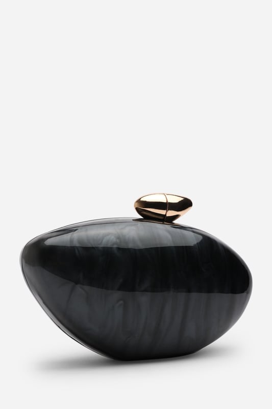 Wheres That From Womens 'Benna' Marble Acrylic Clutch