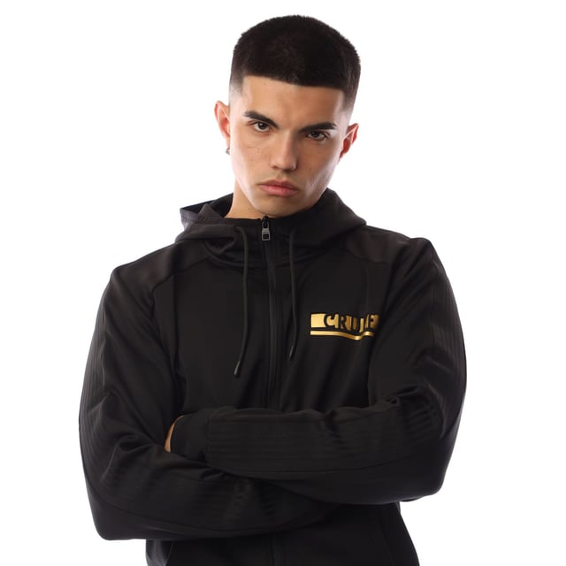 Men's Cruyff Mauricio Suba Track Top in Black Gold