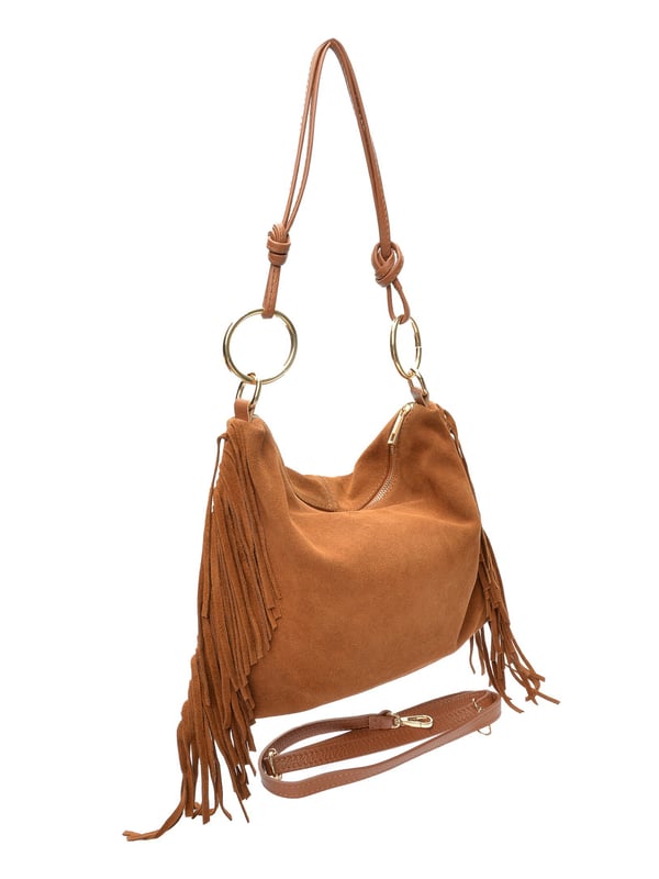 Isabella Rhea Braune Leder Tasche