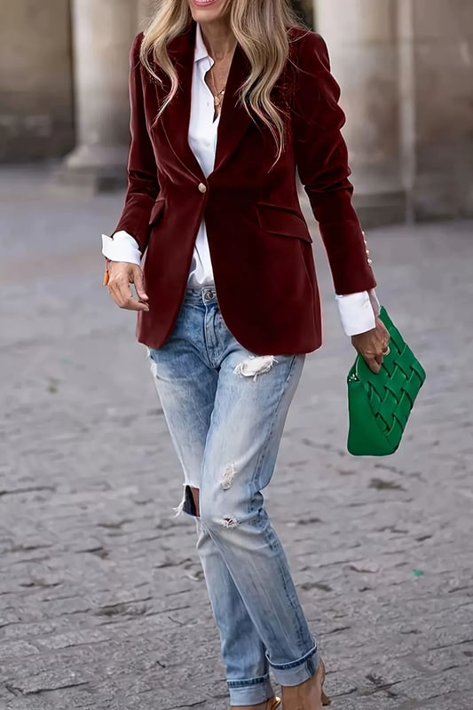 Velvet Blazer Jacket Classic