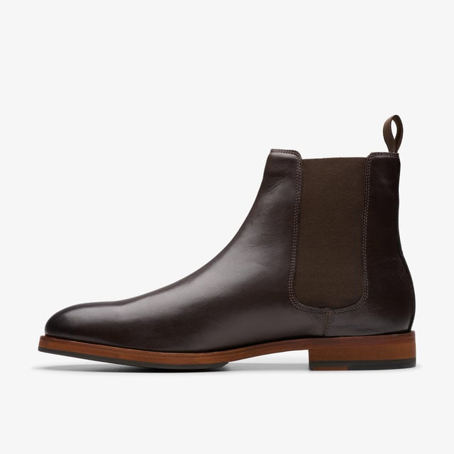 Craft James Top Chelsea Boot Dark Brown Leather Boots
