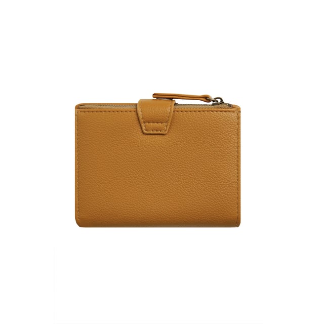 Weird Fish Tabytha Plain Vegan Leather Coin Purse (Deep Amber)