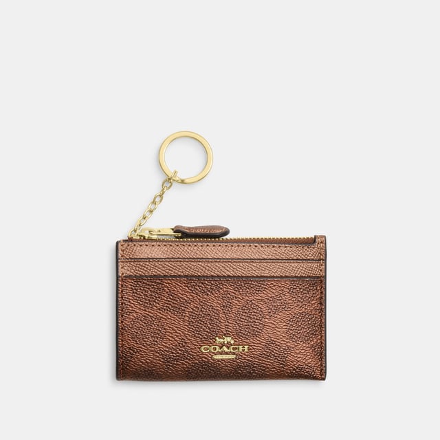 Mini Skinny Id Case In Signature Canvas