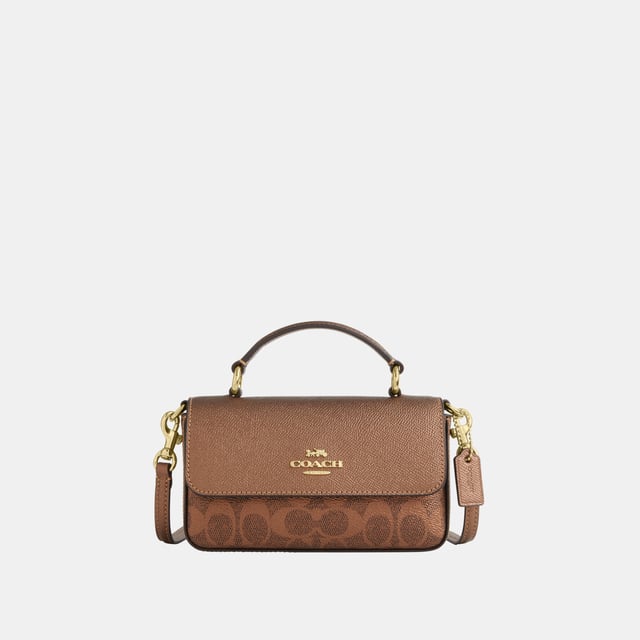 Mini Josie Top Handle Bag In Signature Canvas