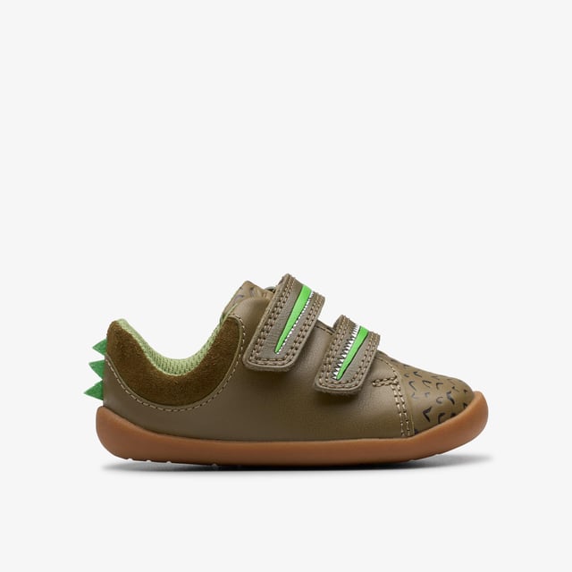 Roald Dahl The Enormous Crocodile Roamer Snap Toddler Khaki Print Shoes