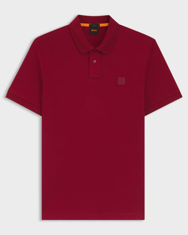 Passenger Slim-Fit Polo Shirt in Dark Red