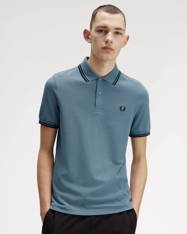 Stockport Blue/Navy/Navy Polo Shirt in Blue
