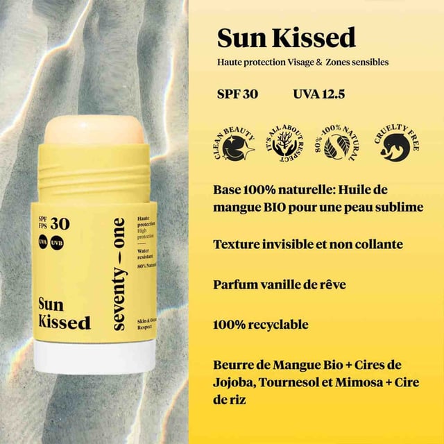 SeventyOne Percent Sun Stick SPF30 Sun Kissed 15g