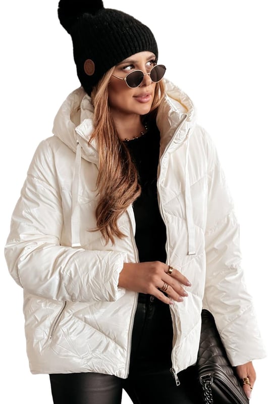 Gevoerde Puffer Jacket met Capuchon