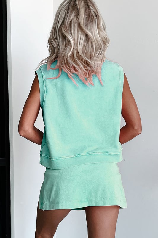 2-delige Muntgroene Casual Outfit