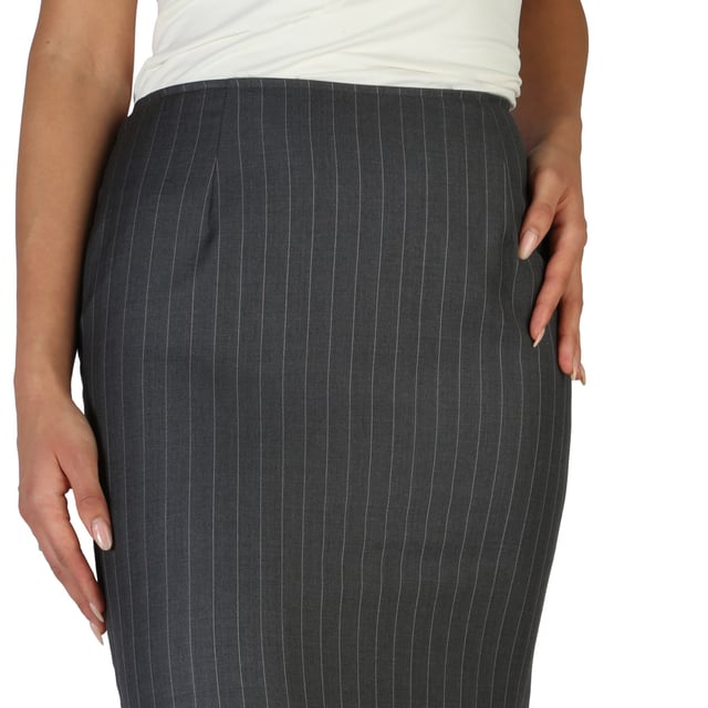Pencil Skirt Pinstripe Tailored Fit